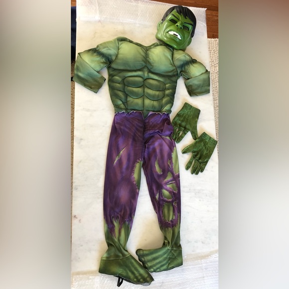 Costumes | Hulk Halloween Costume With Mask Padded Muscle Outfit And ...